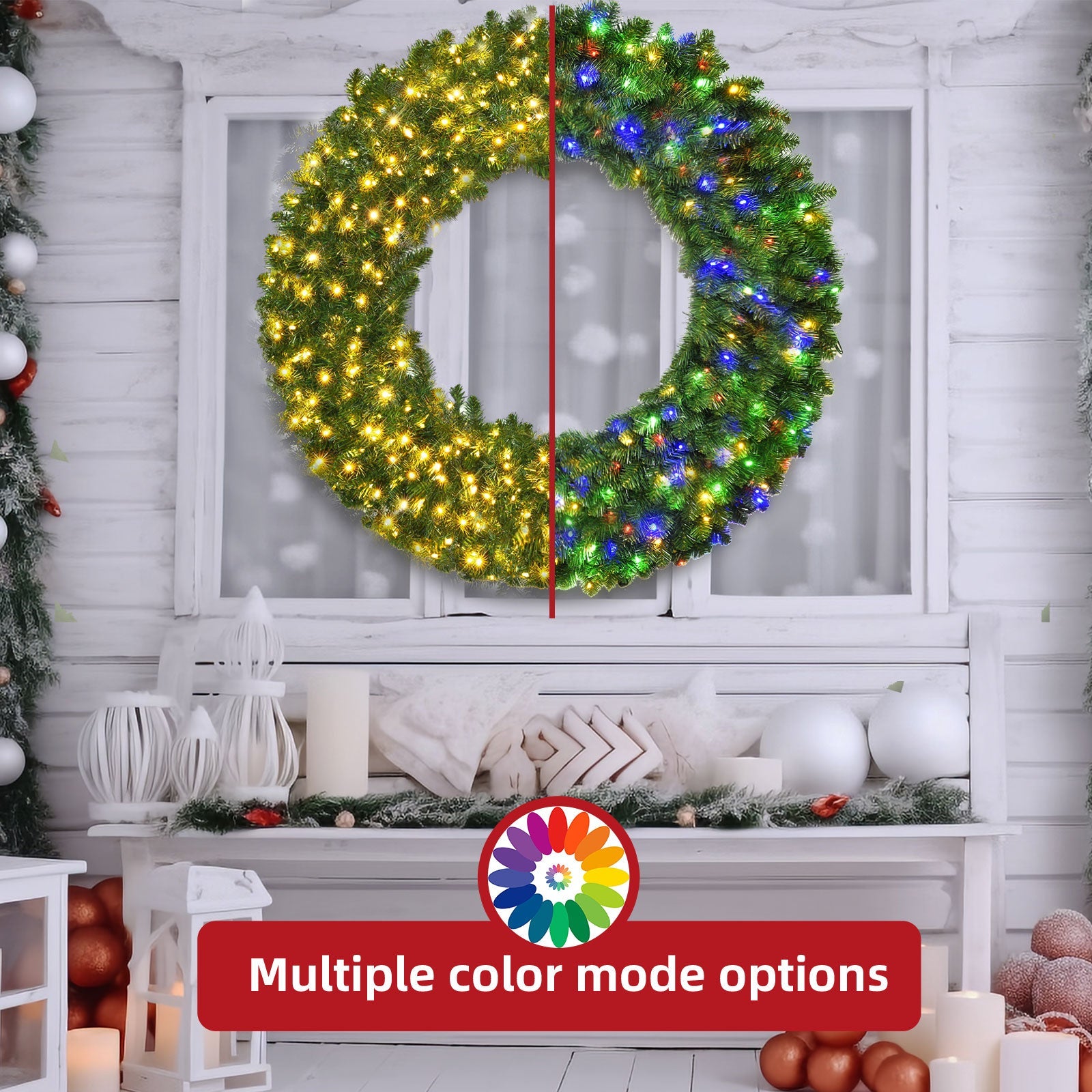 60-Inch Christmas Wreath – HOYECHI Official Store