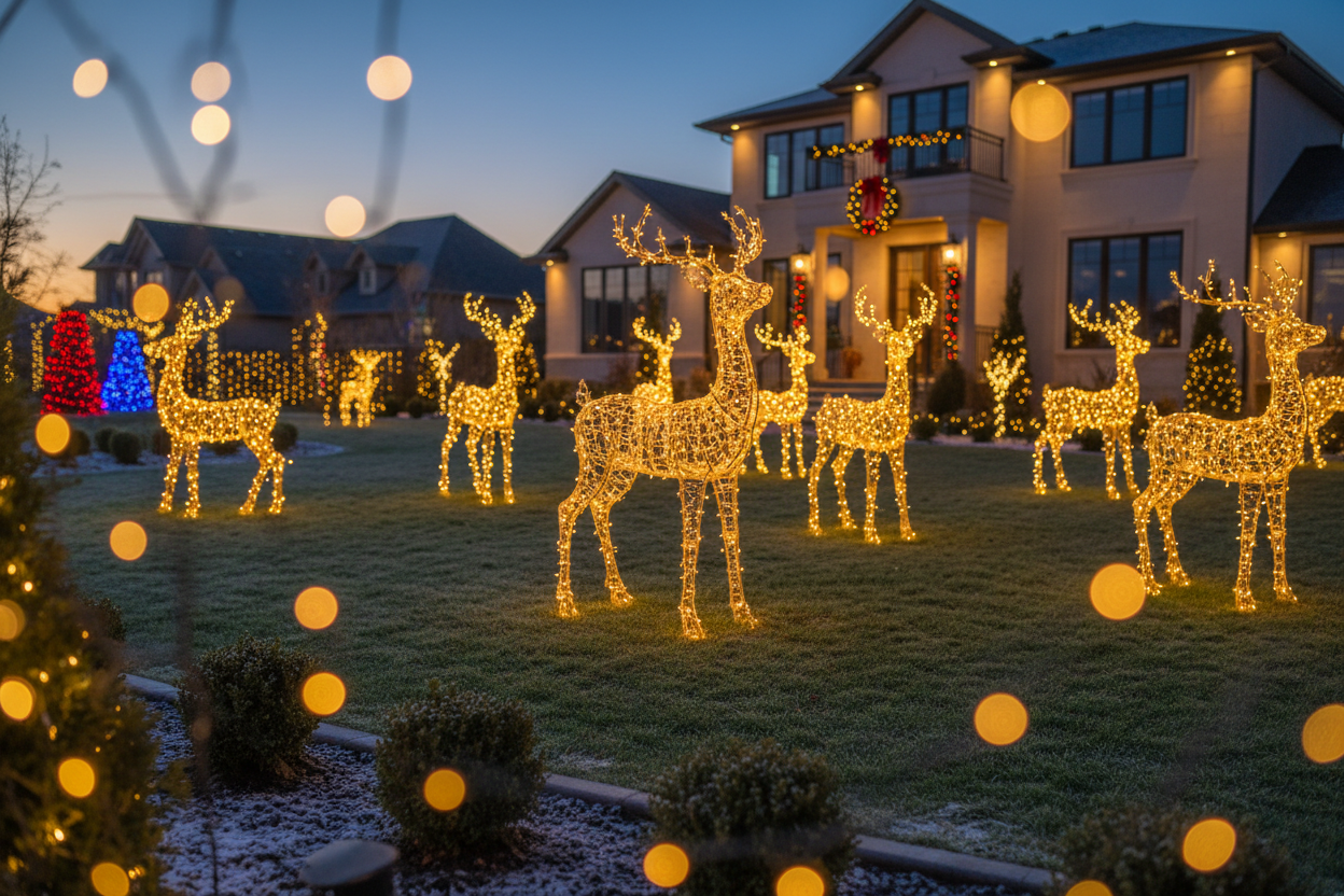 Why Lighted Reindeer Decorations Stay Best-Selling Every Year – HOYECHI ...